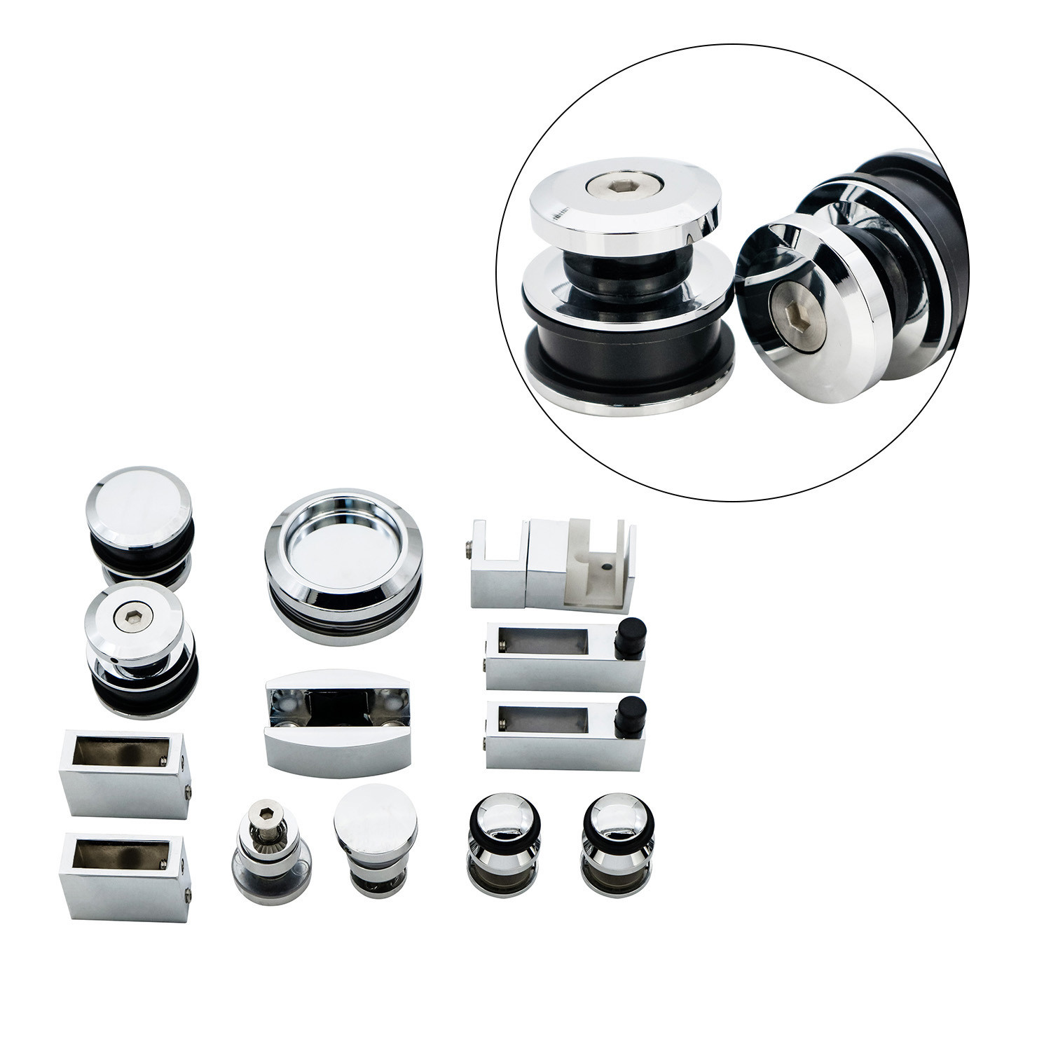 Modern Design Stainless Steel Sliding Door System Hardware for 10-12mm ...
